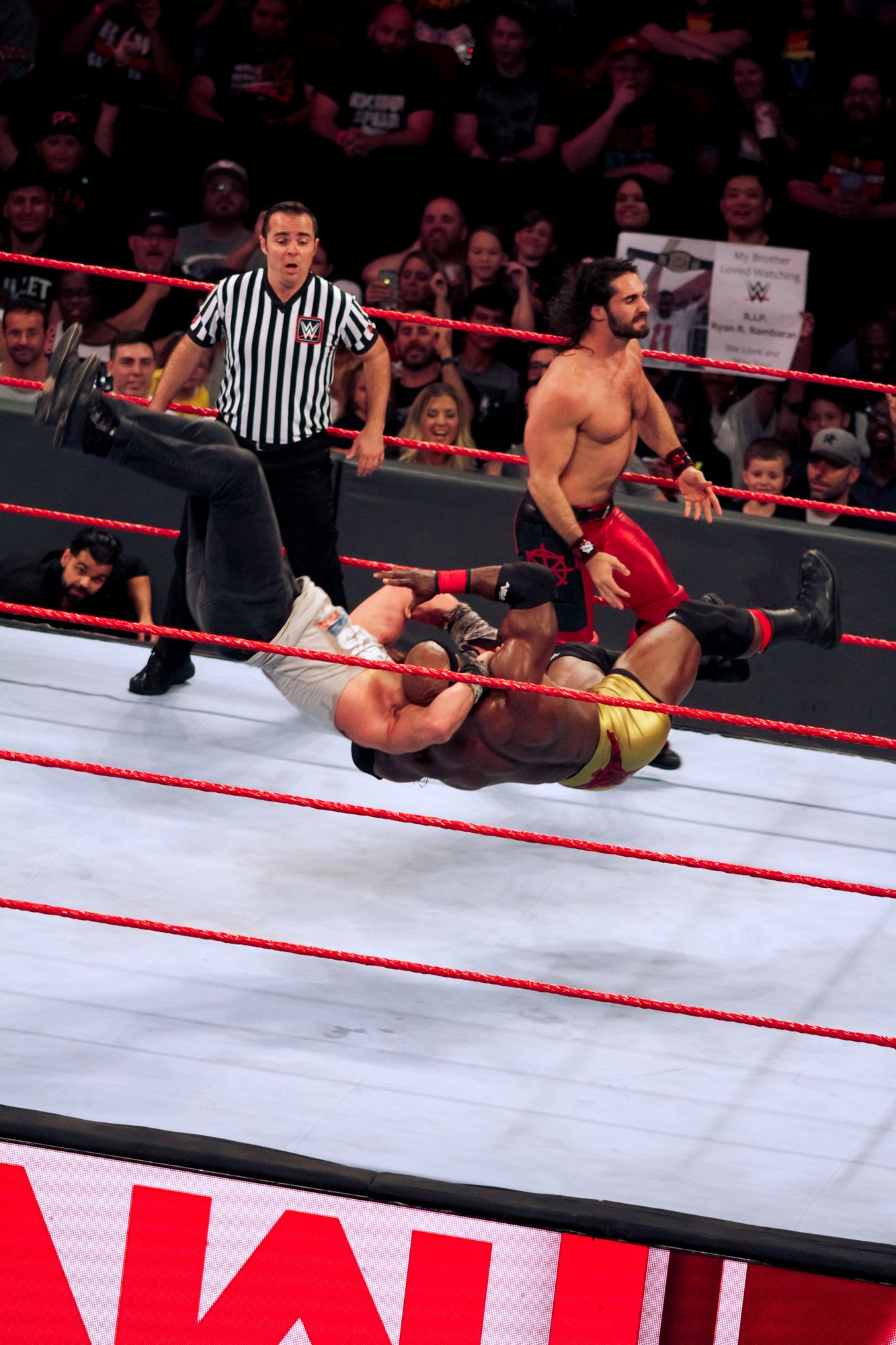 WWE Monday Night Raw packs Toyota Center