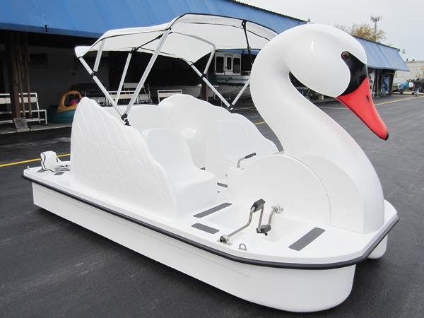 Woodlands opts to bring in swan boats for Waterway fun