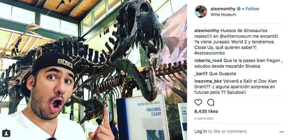 Famous YouTuber Alex Montiel shares his San Antonio visit on social media