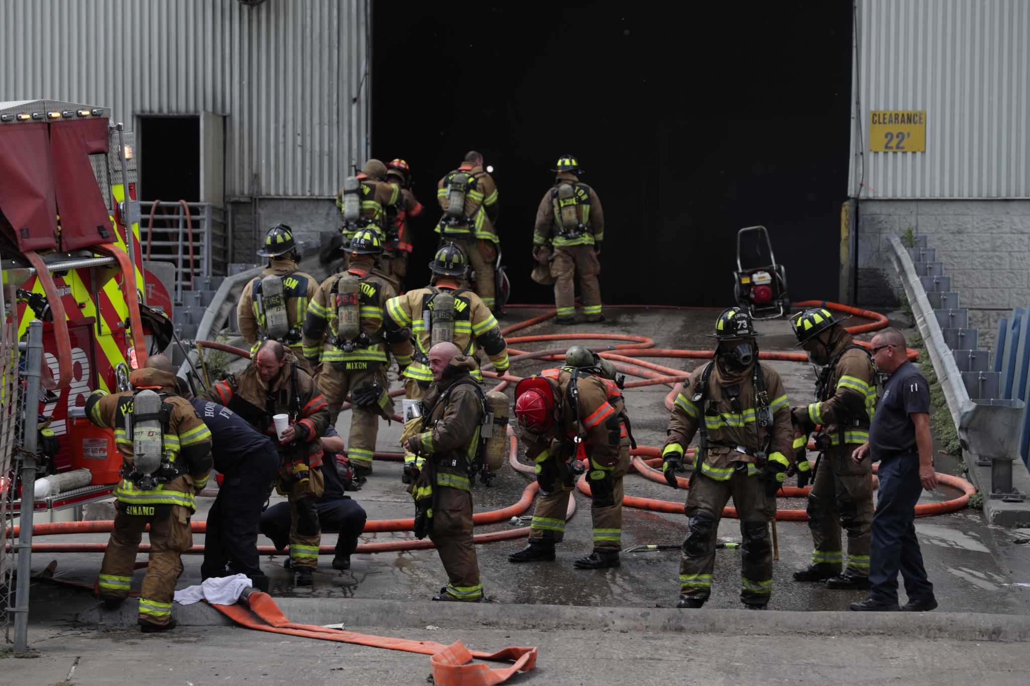 Houston firefighters battle warehouse fire on southwest side recycling ...