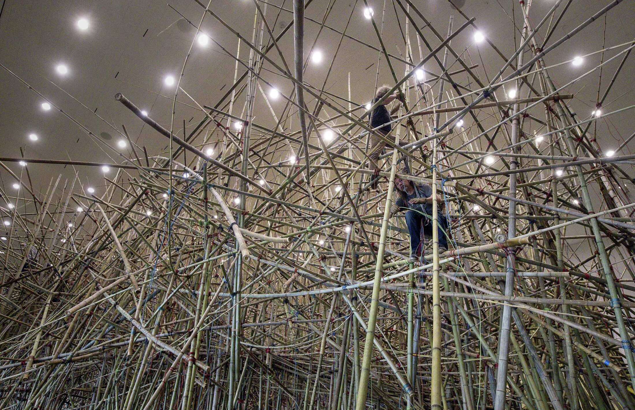 ‘Big Bambú’ installation invites physical interaction at Houston's ...