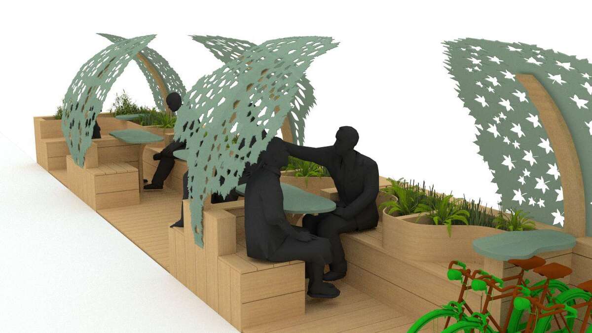 ‘Urban canopy’ parklet taking shape for summer installation