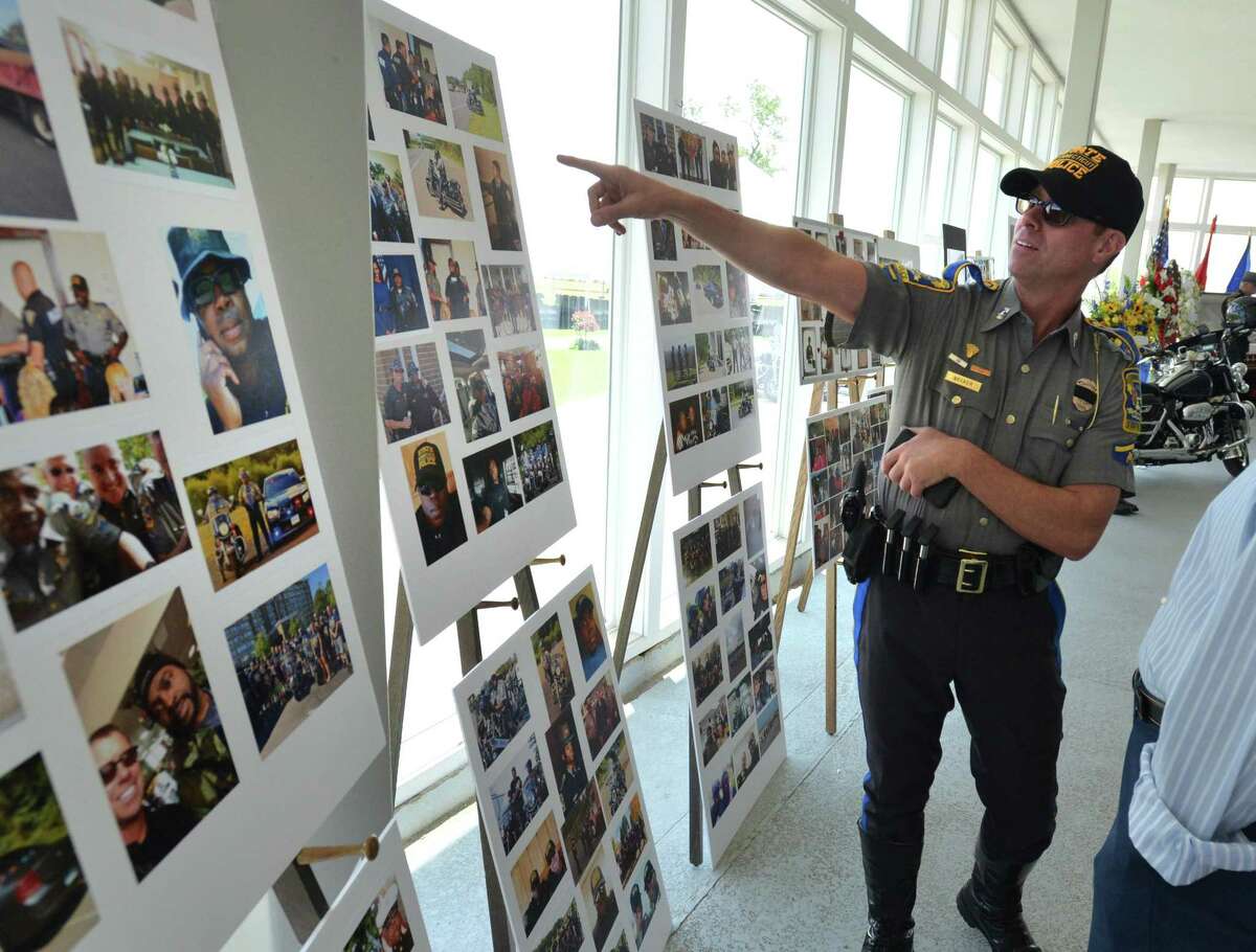 Family, first responders gather for state trooper’s wake