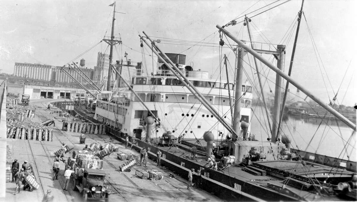 Historical photos of the Houston Ship Channel through the 1950s