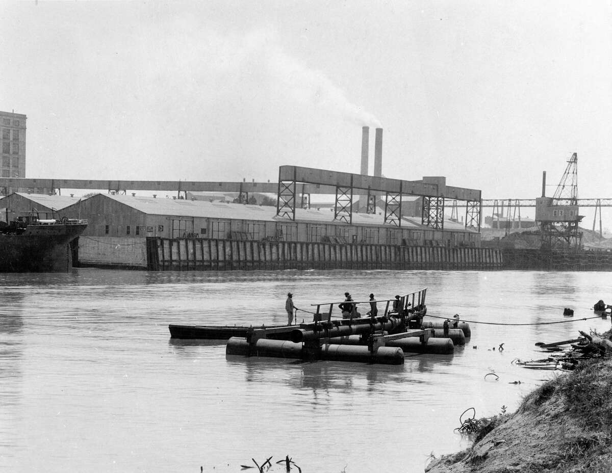 Historical photos of the Houston Ship Channel through the 1950s