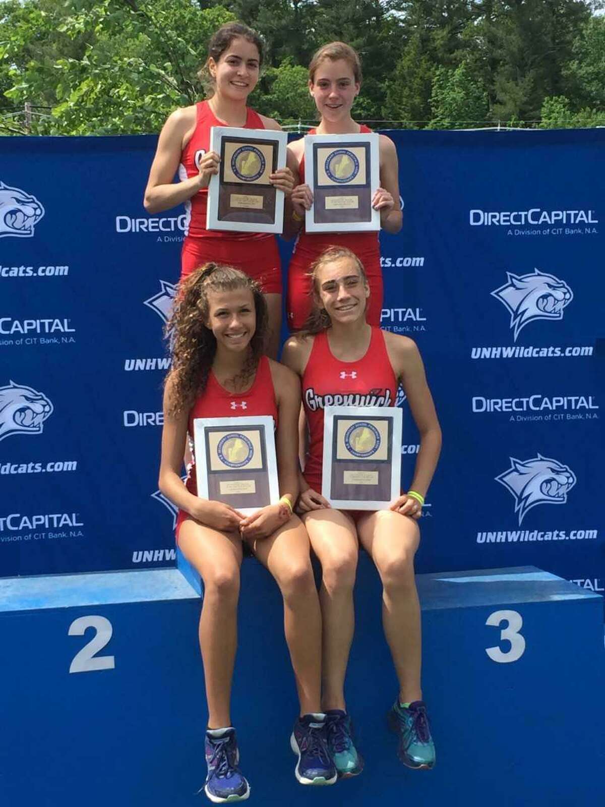 Girls track: Greenwich wins relay event at New England meet