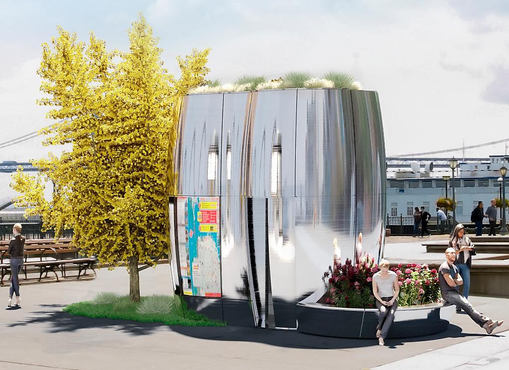 New design for SF’s public toilets is sleek, shiny and modern