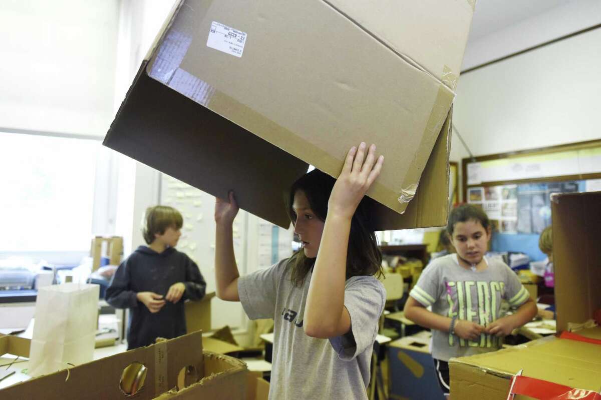 Cardboard Challenge returns to Riverside School