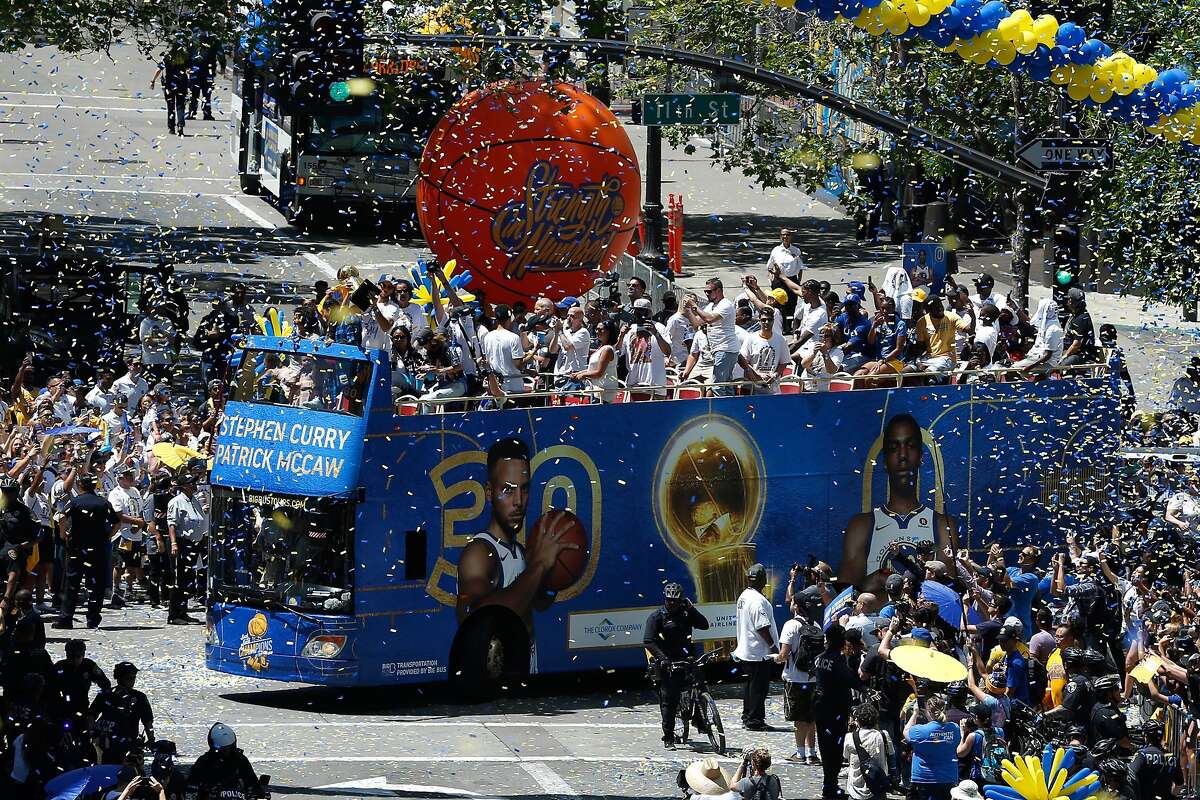 Warriors Parade: Fans come out en masse for what’s become an annual party
