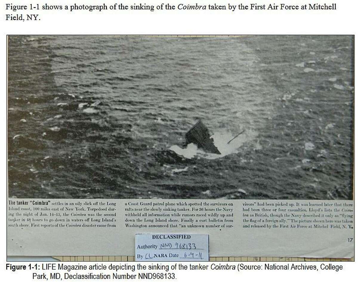 Coast Guard: Tanker sunk by U-boat off L.I could be leaking oil