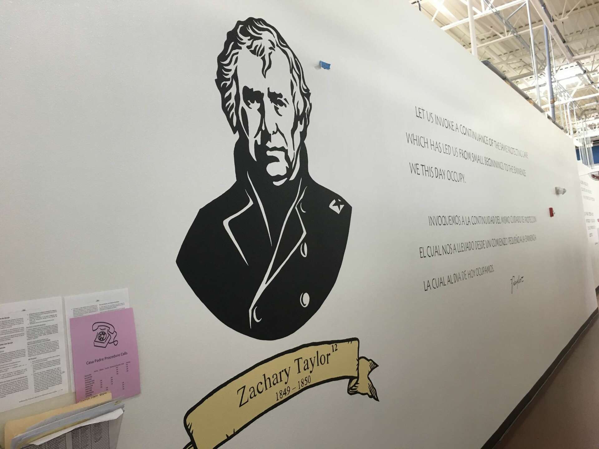 Donald Trump mural inside Texas shelter sparks debate