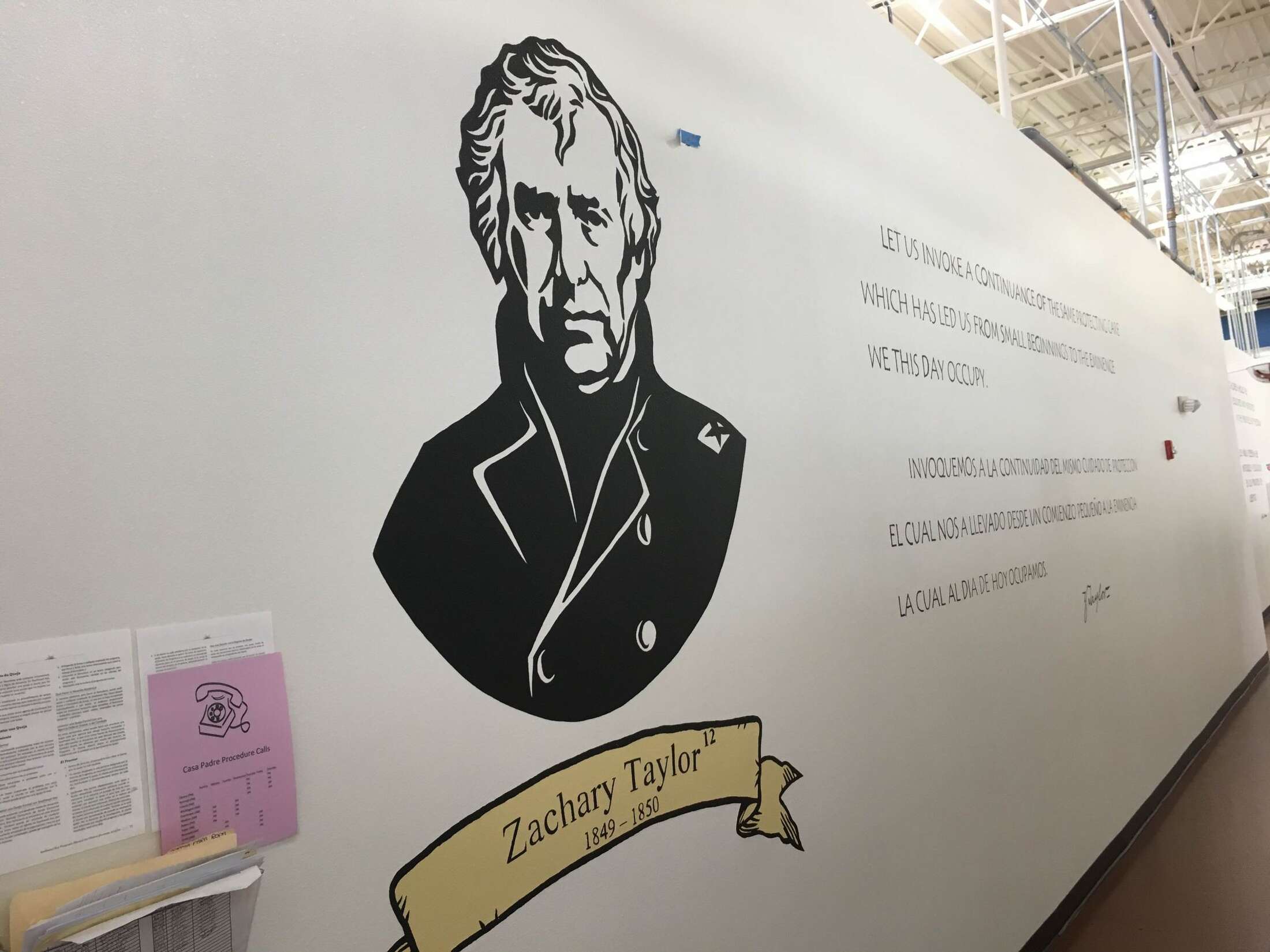 Donald Trump mural inside Texas shelter sparks debate