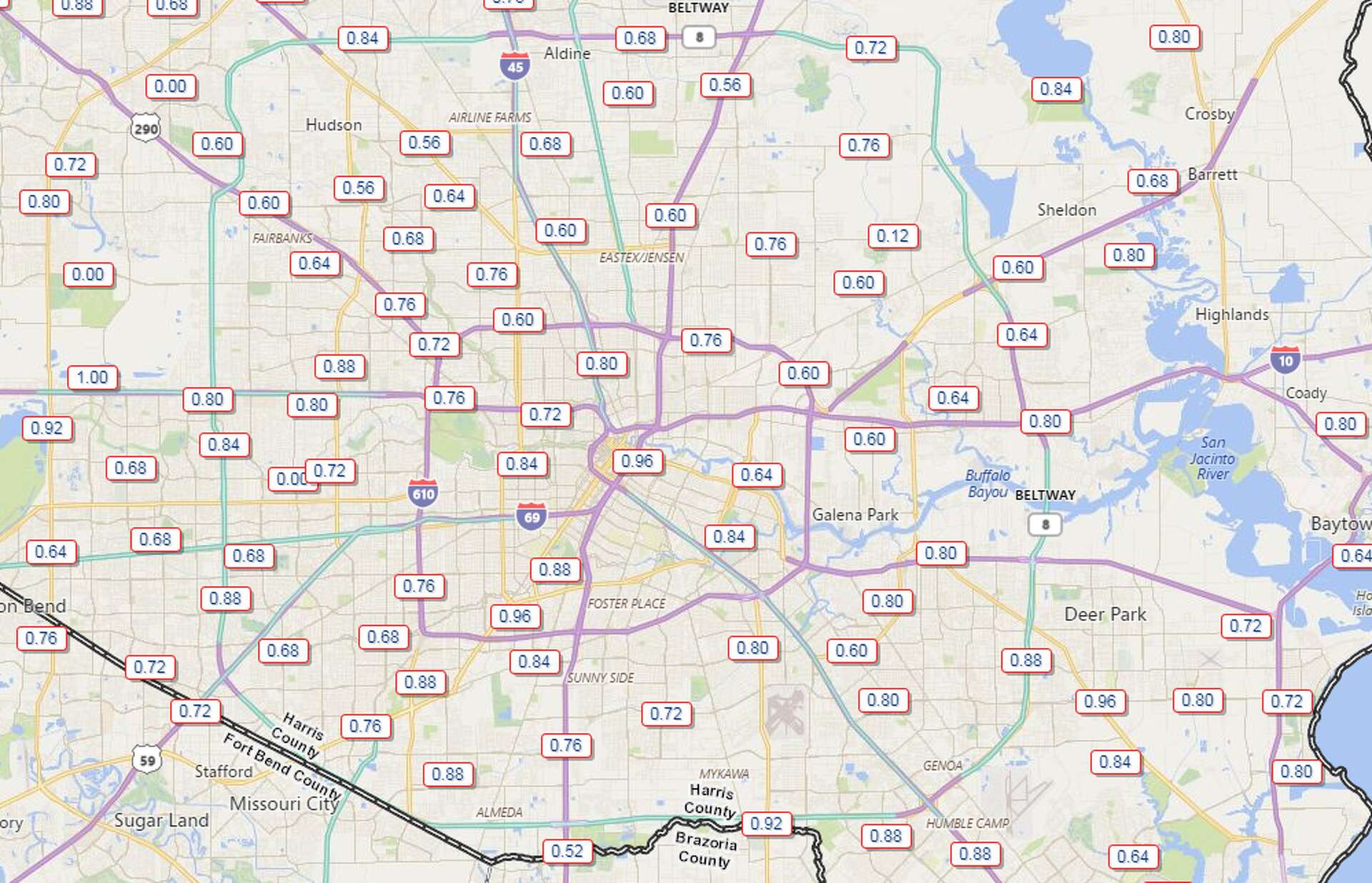 Maps show how some of Houston's worst floods affected the city