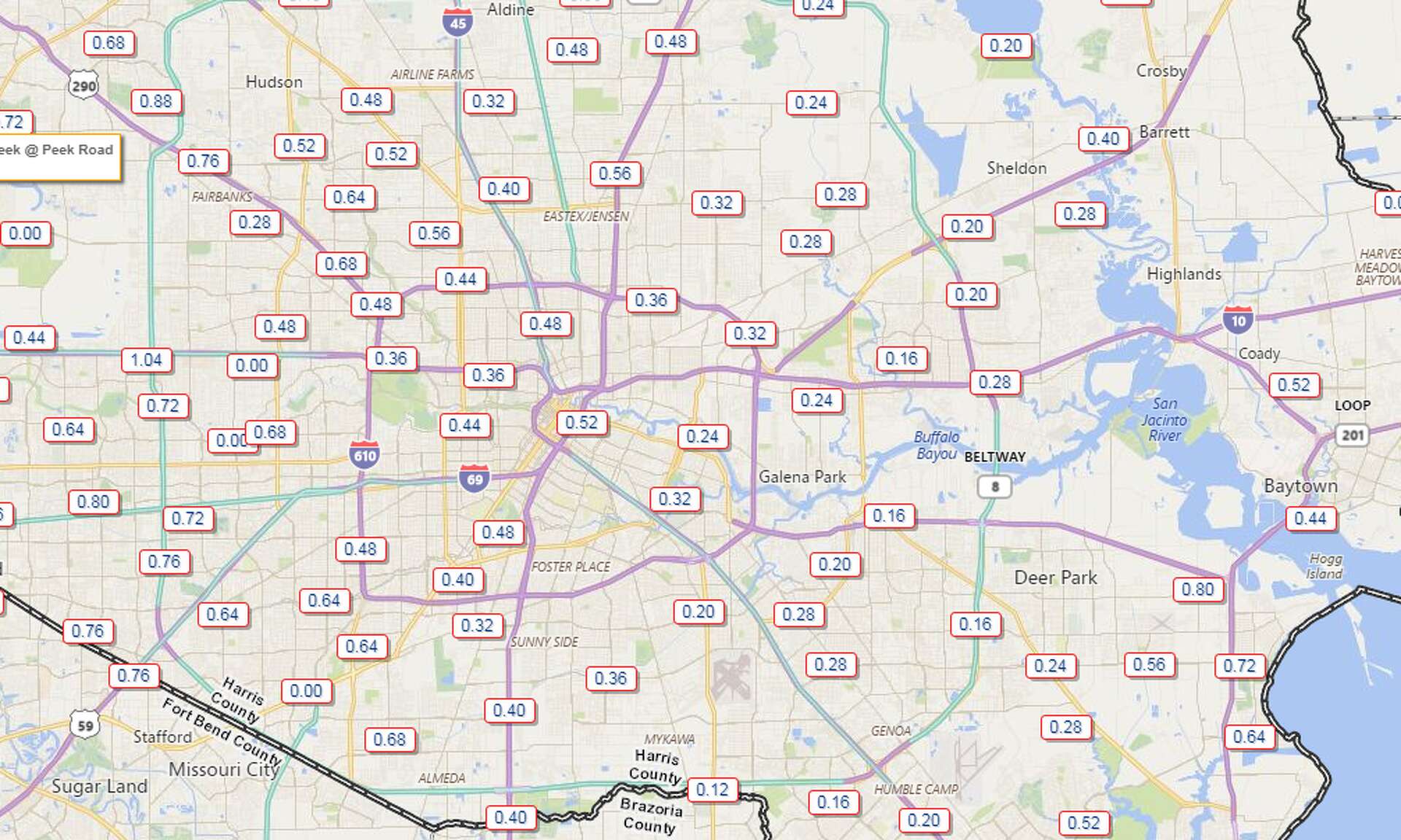 Derby Street Map Houston Flooding
