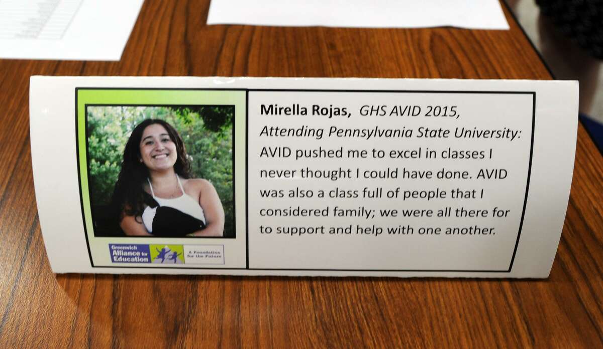 Greenwich AVID students, alumni celebrate their success