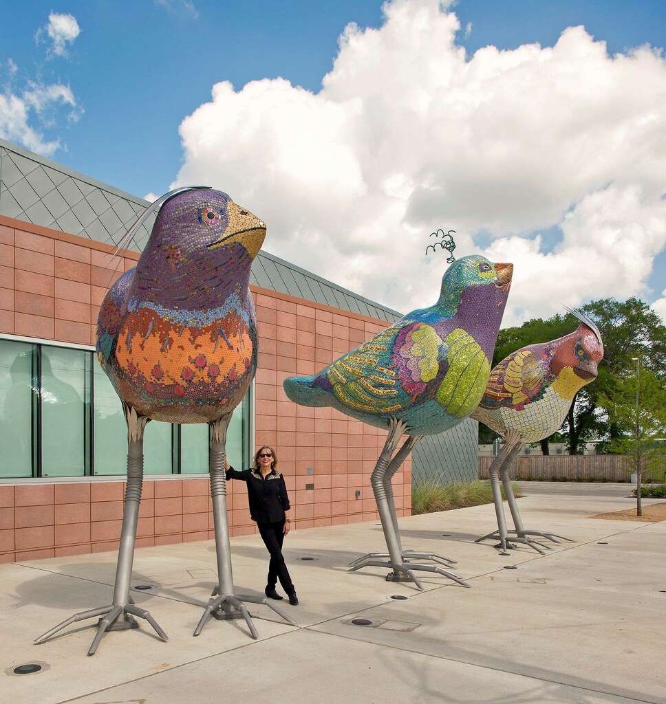 Sculpture at Houston library wins national public art award (Alice ...
