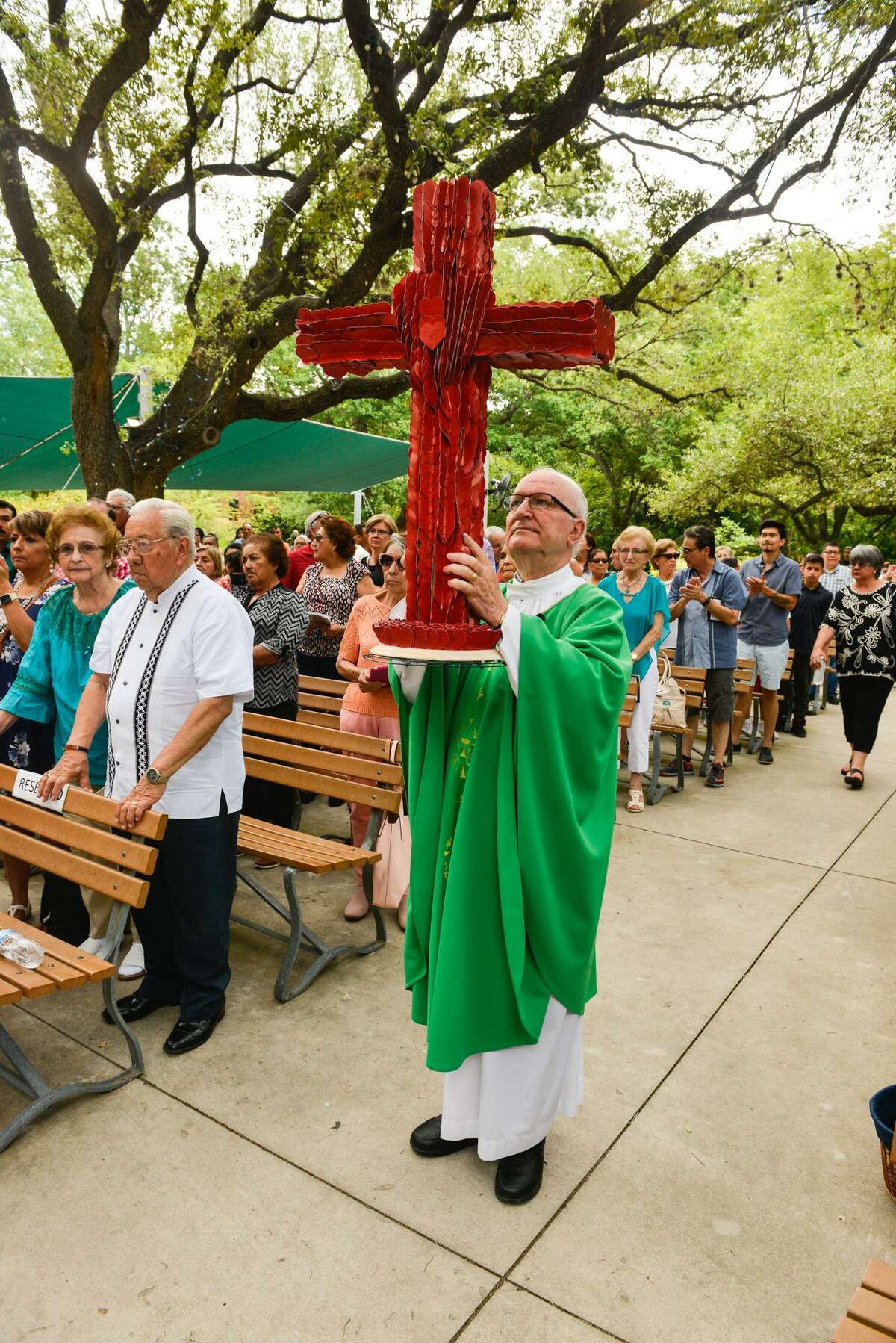 Special Mass at Our Lady of Lourdes Grotto celebrates fathers