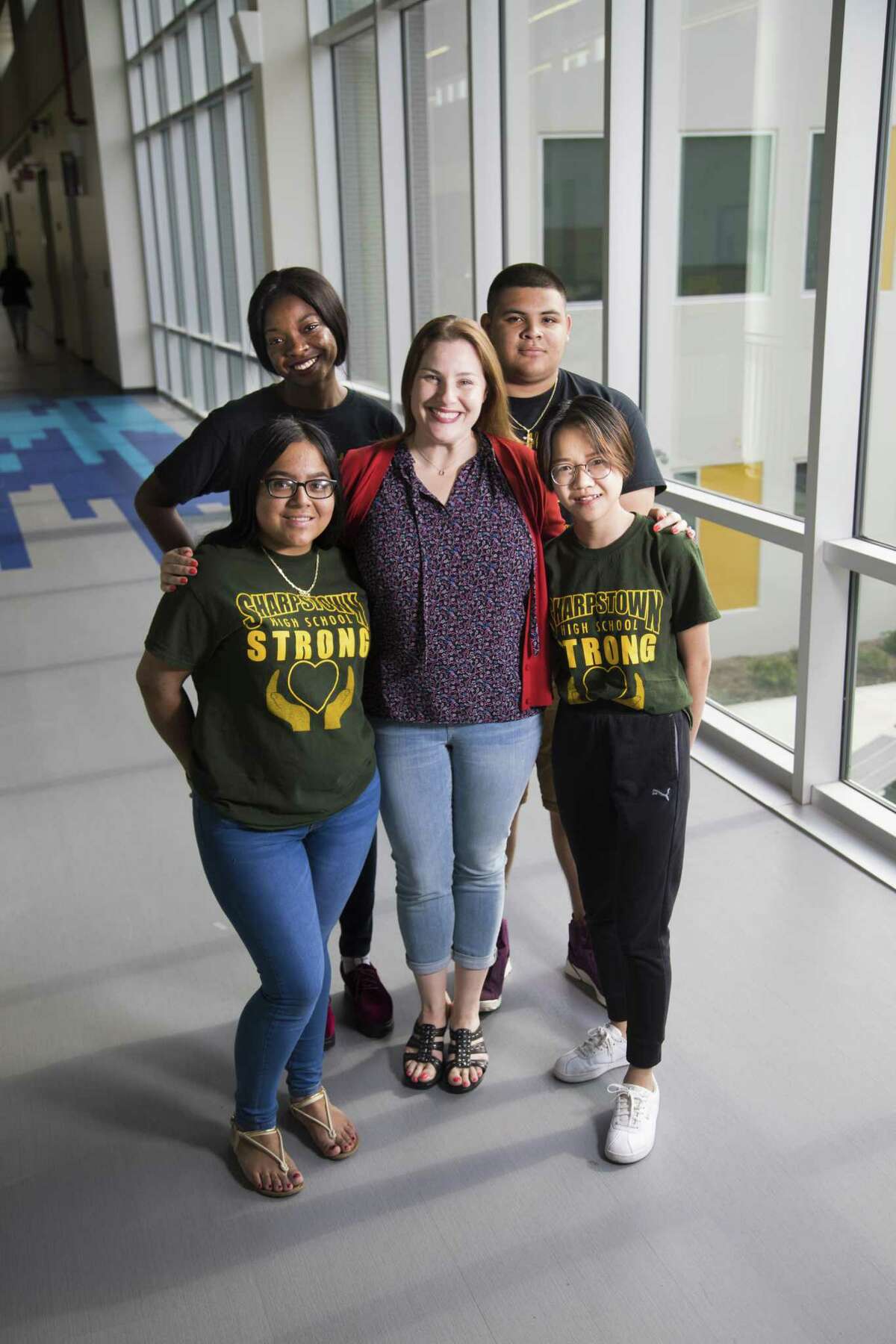 Sharpstown teacher and students serve their community after Harvey