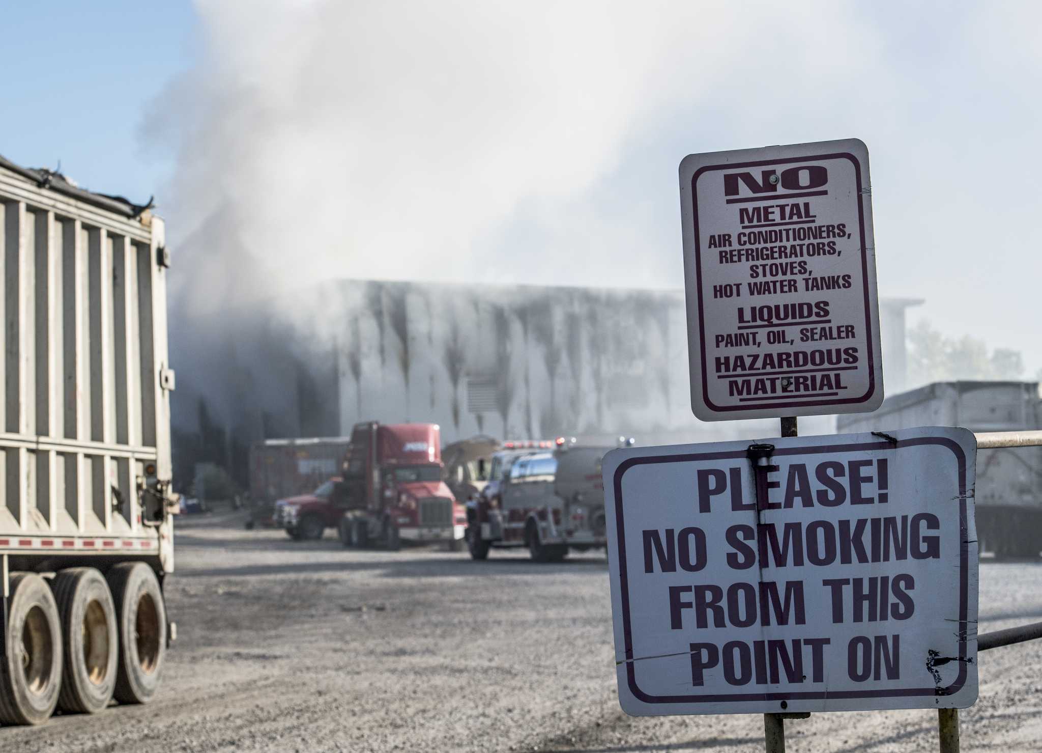 Photos: Transfer station fire