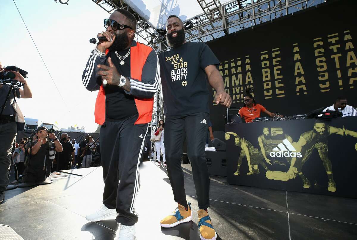 James Harden throws a block party at his old middle school