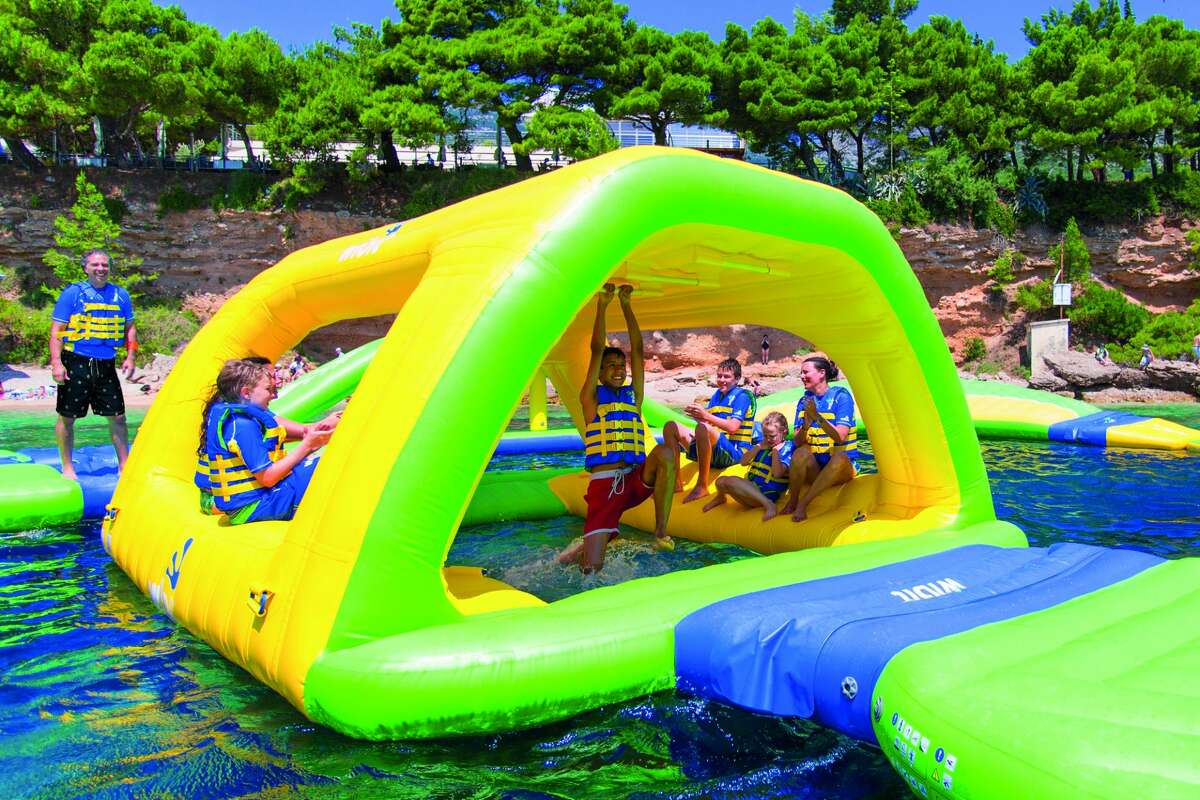 Waterloo floating water park opens on Lake Travis just in time for the ...