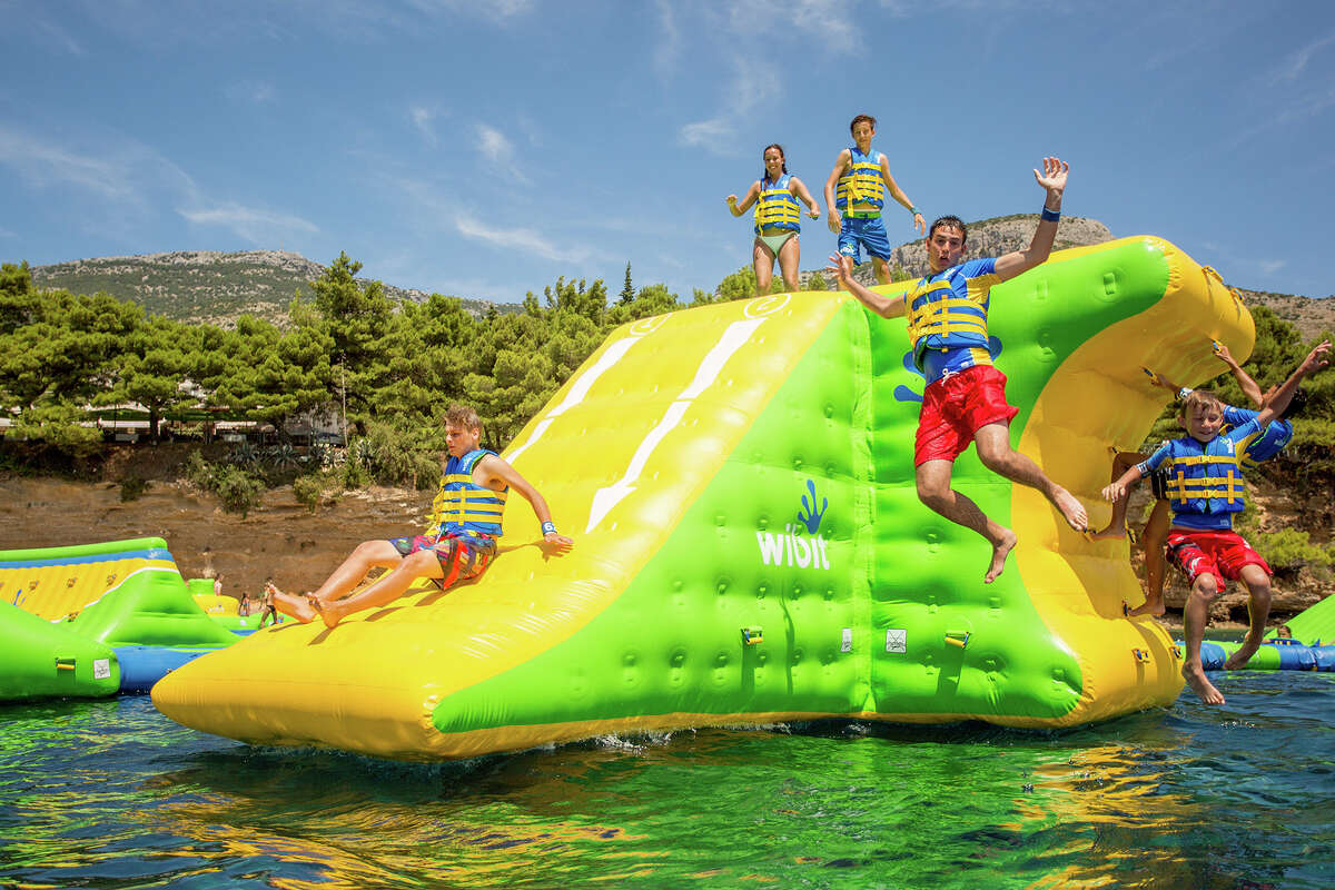 Waterloo floating water park opens on Lake Travis just in time for the ...