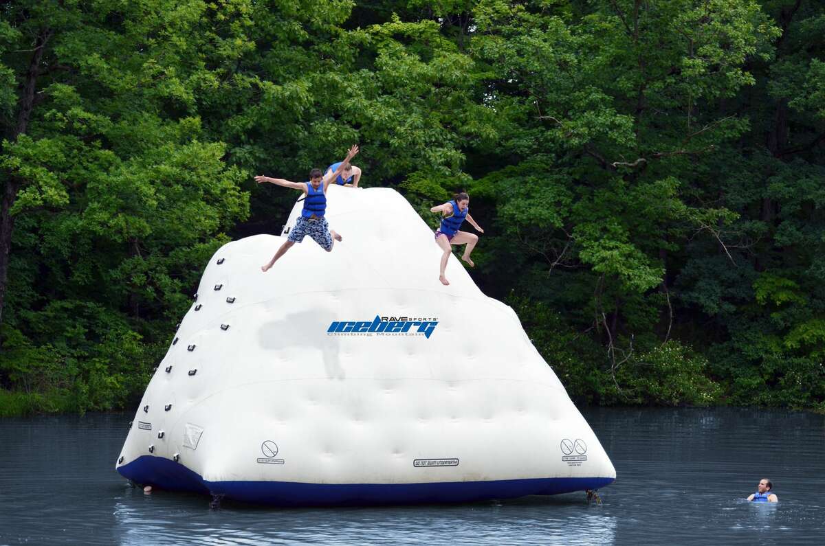 Waterloo floating water park opens on Lake Travis just in time for the ...