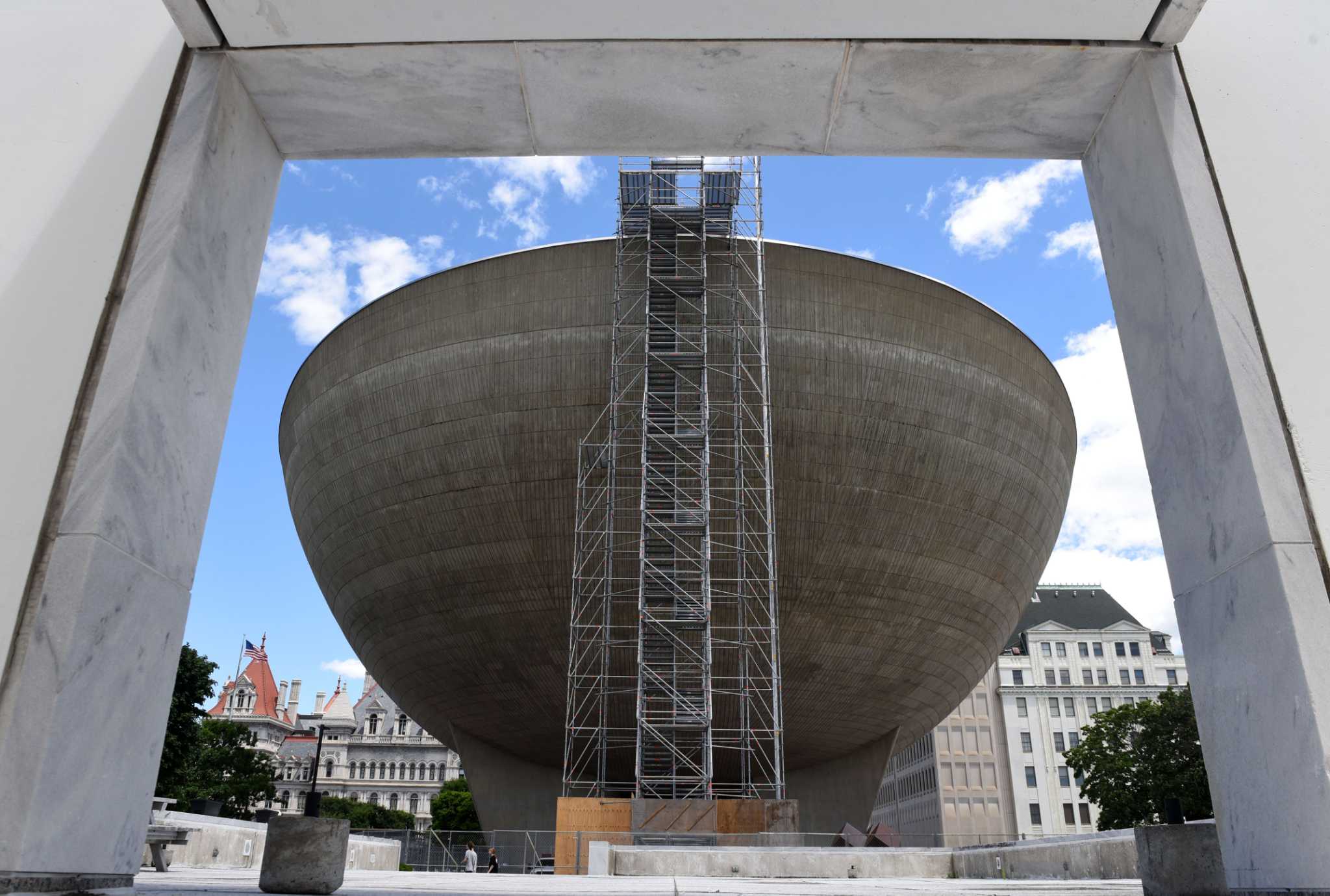 Photos: Albany's Egg getting a new shell