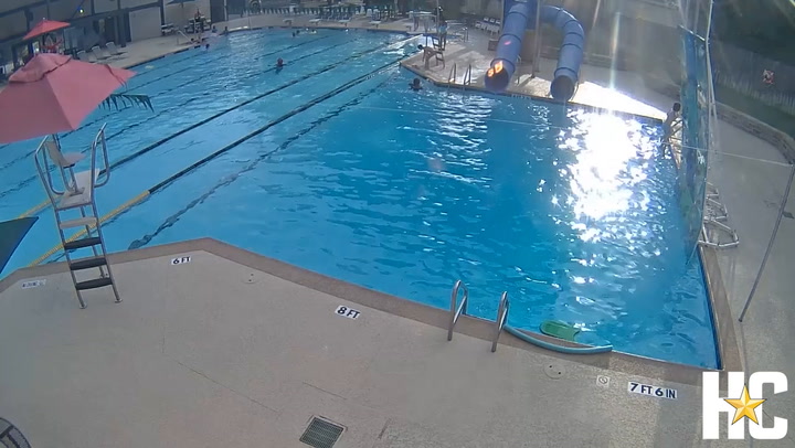 Video: Lifeguard saves girl from drowning in Spring neighborhood pool