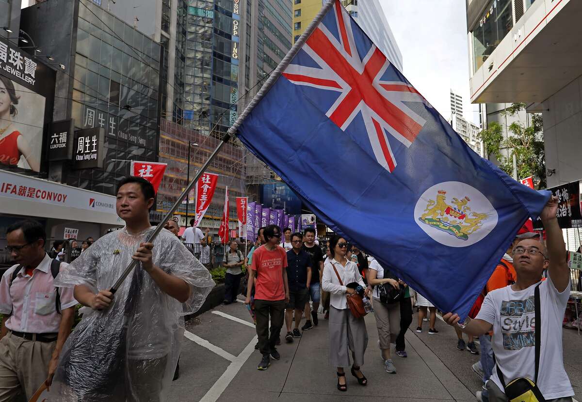 Thousands protest in Hong Kong on anniversary of handover to China