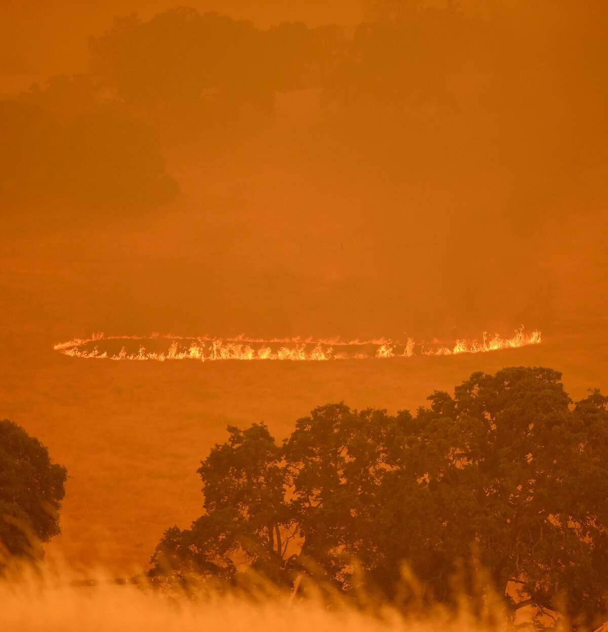 County Fire Spreads To 82,700 Acres, Now 25 Percent Contained