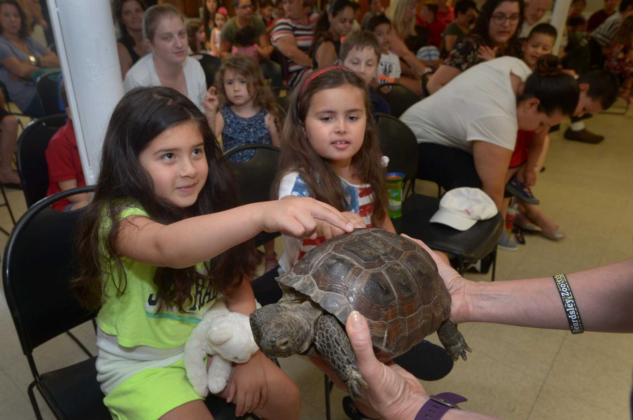Beardsley Zoo visits East Norwalk Library