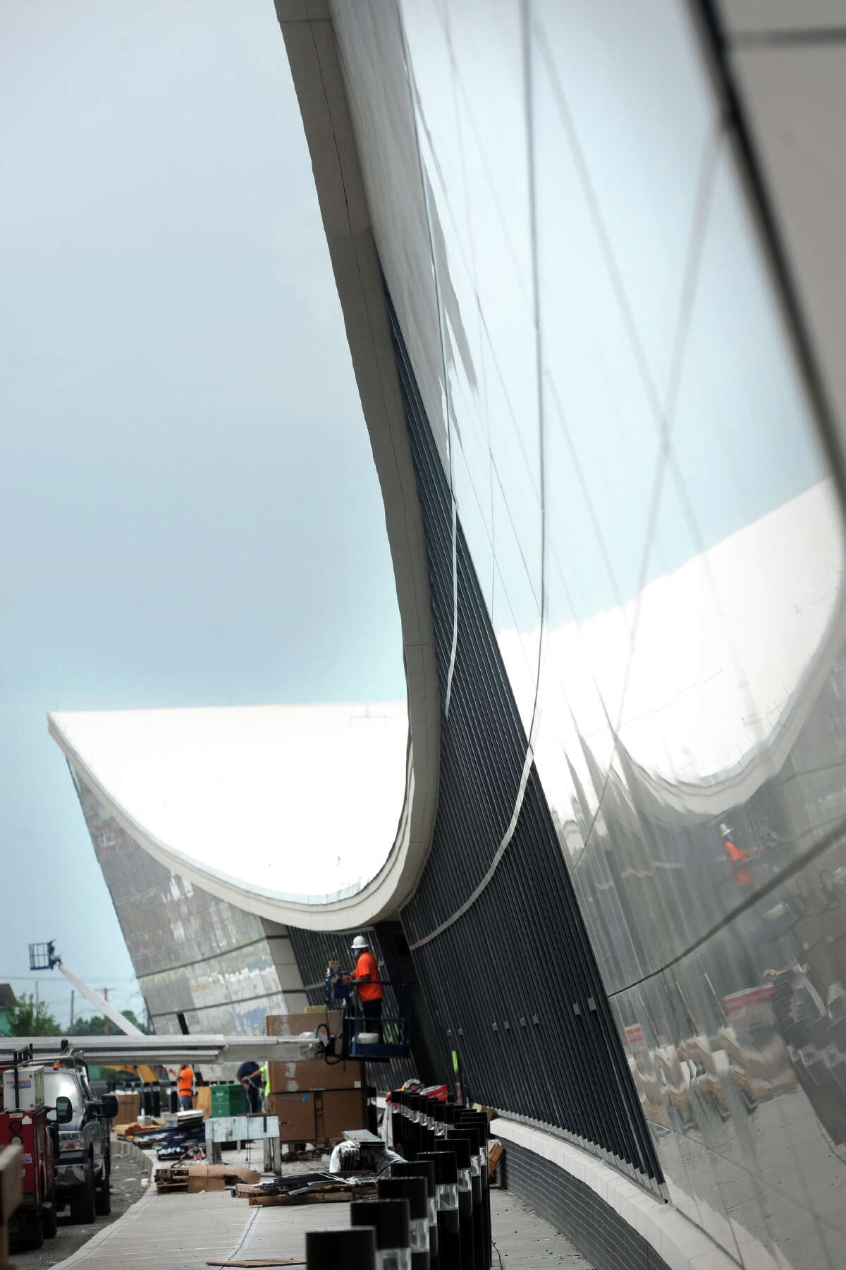 Construction on Bridgeport’s Harding High nears finish line