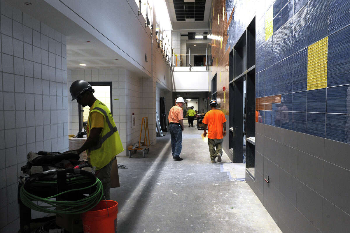 Construction on Bridgeport’s Harding High nears finish line