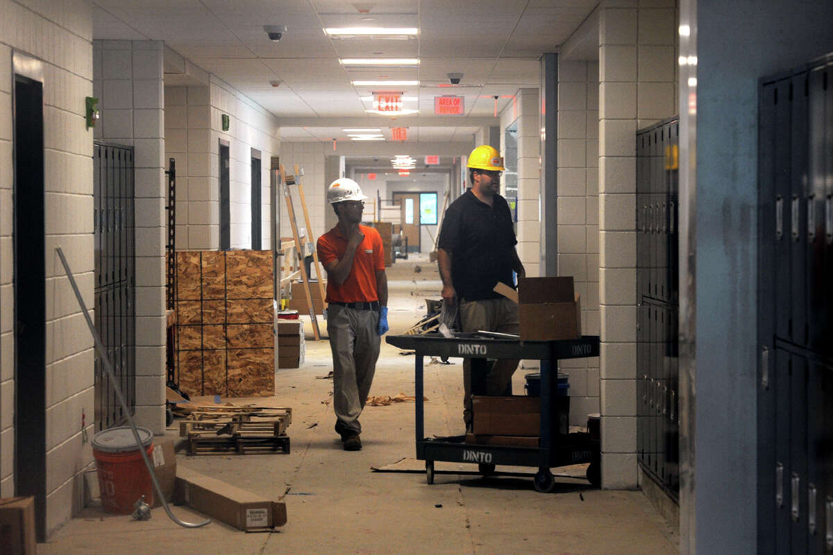 Construction on Bridgeport’s Harding High nears finish line