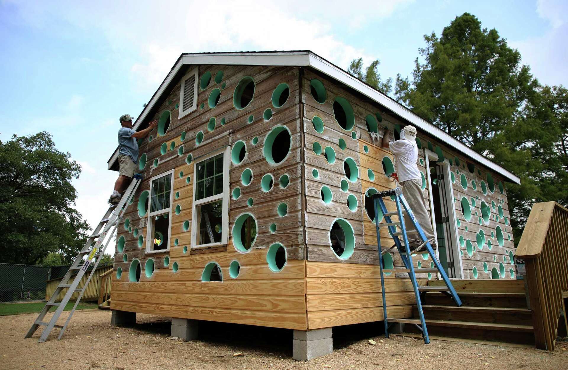 Inside the new holey house in downtown Houston