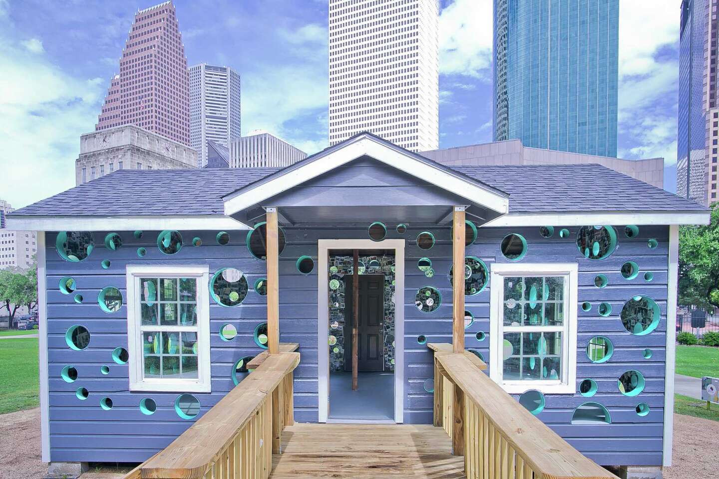 Inside the new holey house in downtown Houston