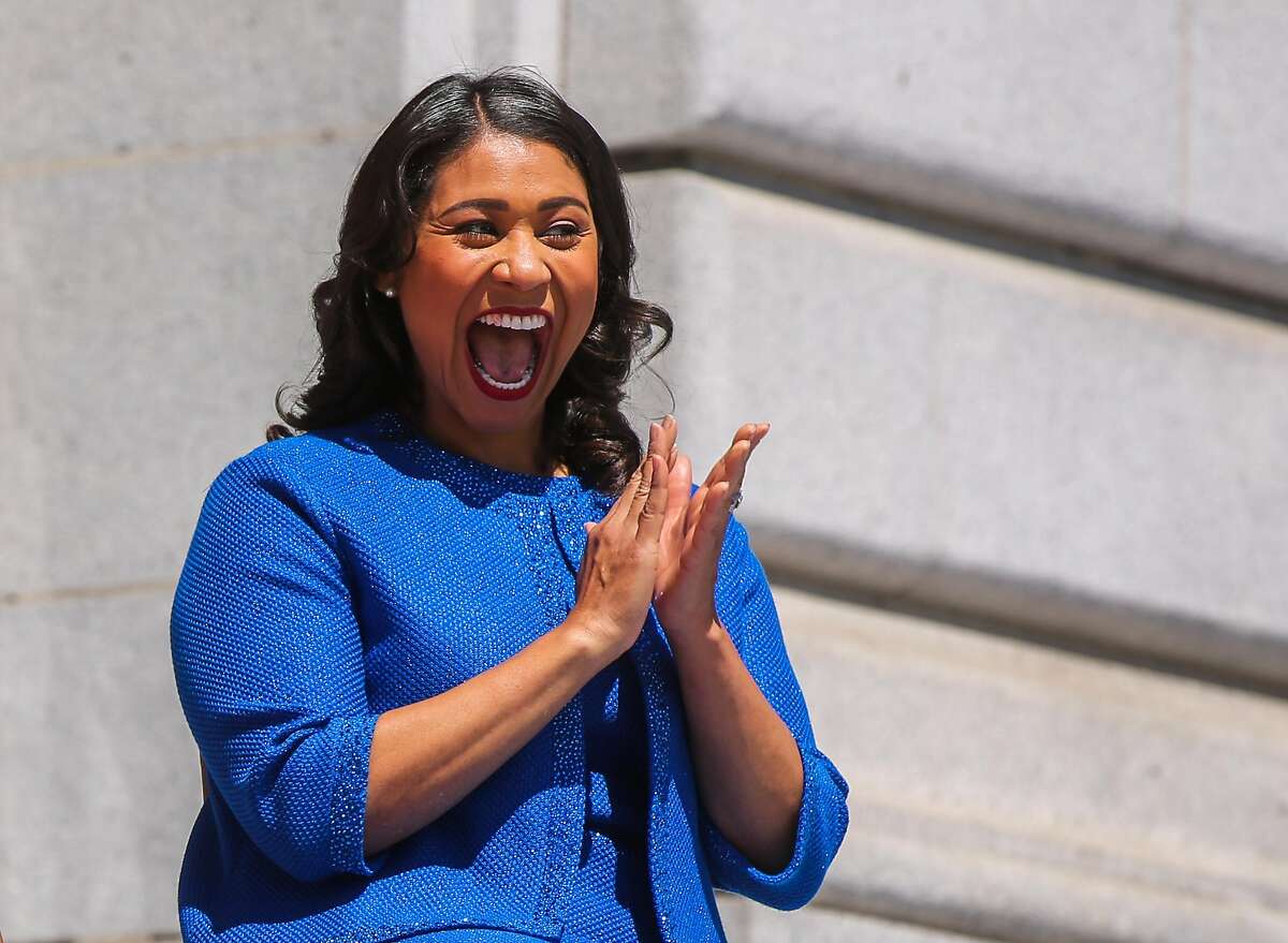 Big crowd at SF Civic Center sees London Breed sworn in as new mayor