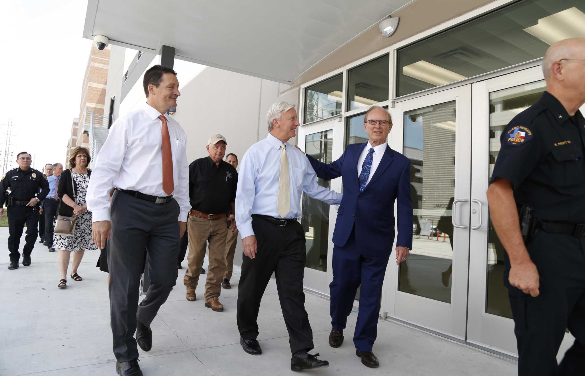 Tour of new intake center renews rift between officials