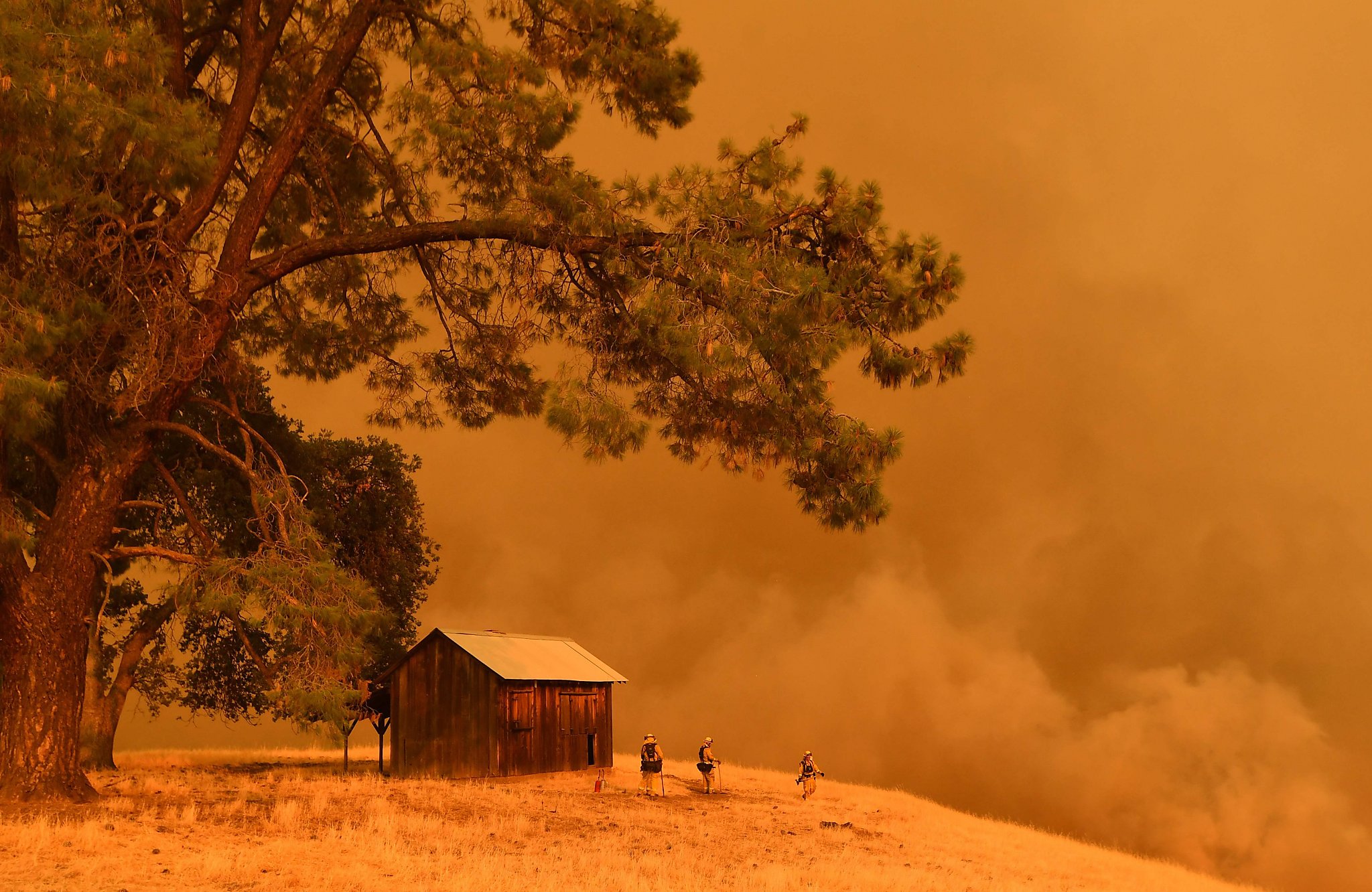 Fighting fire with fire — controlled burns help firefighters battle ...