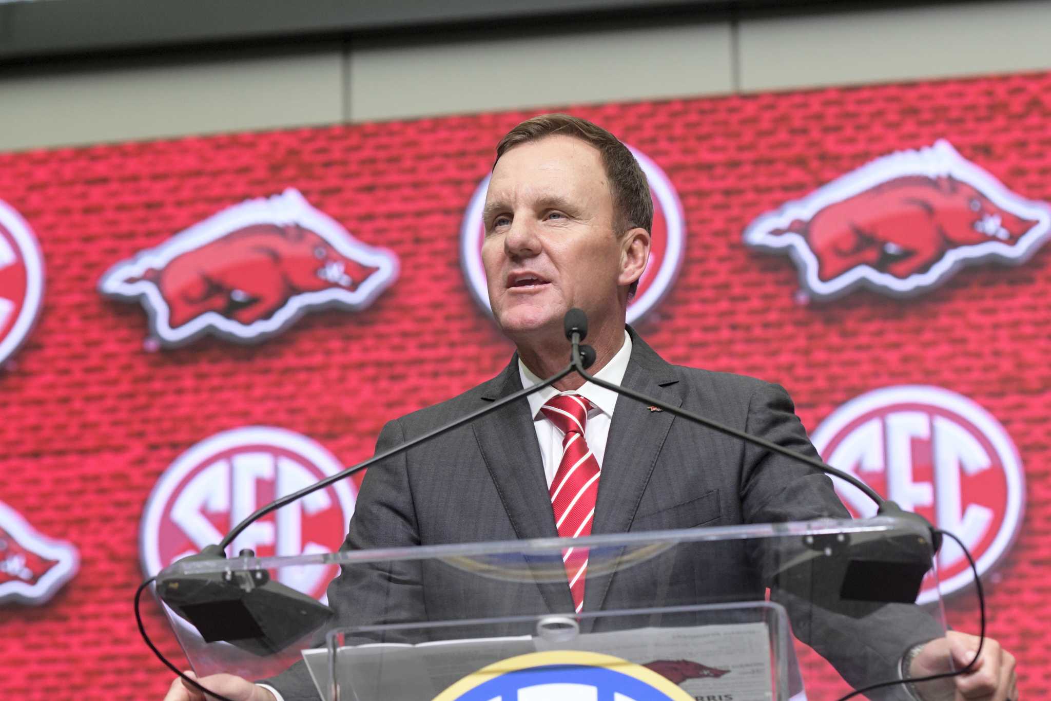 Tall task awaits new Arkansas coach Chad Morris