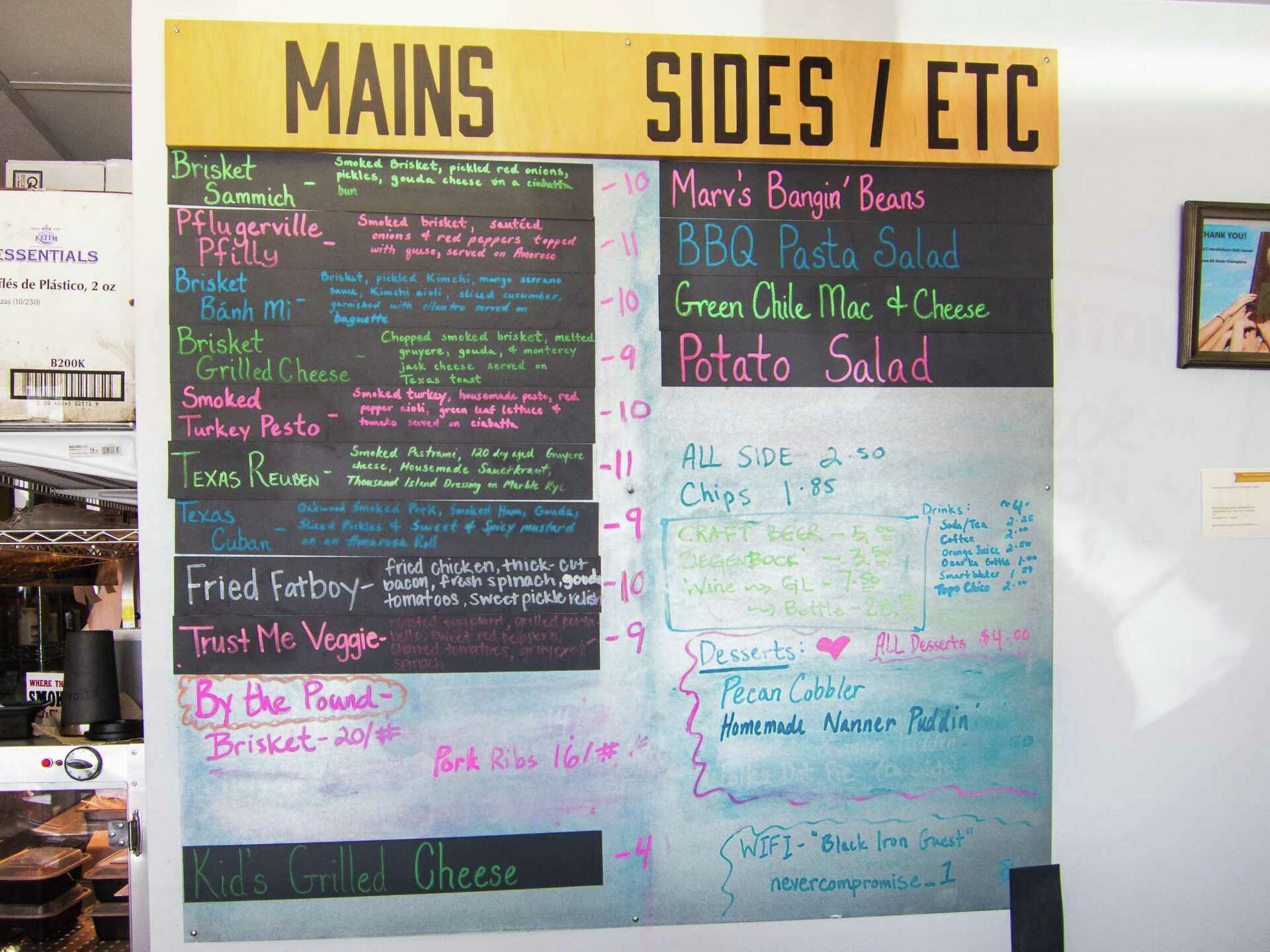 Building the perfect barbecue joint: menus