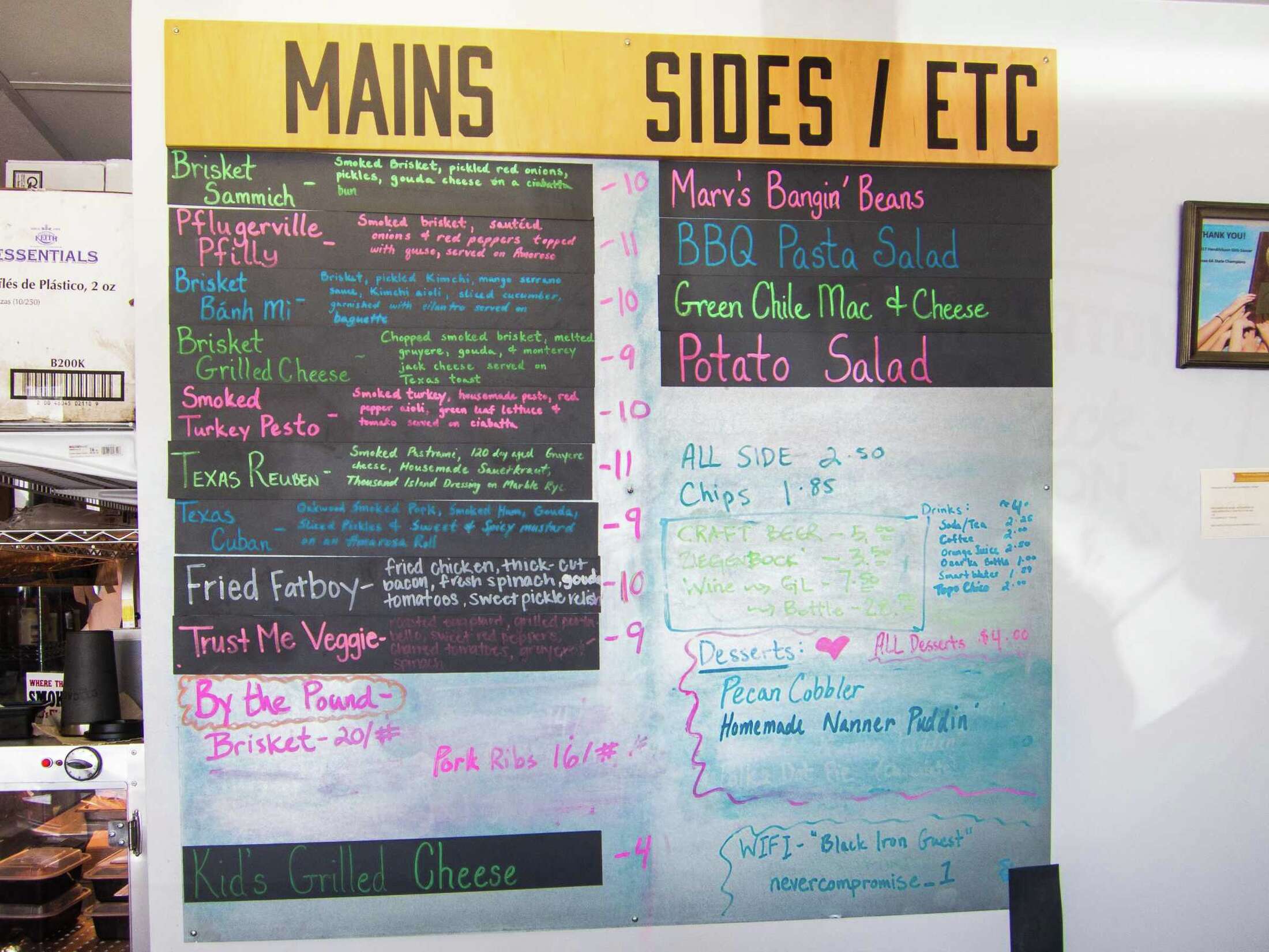 Building the perfect barbecue joint: menus