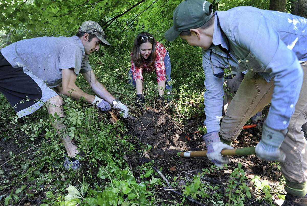 Danbury teens help out on Still River in New Milford