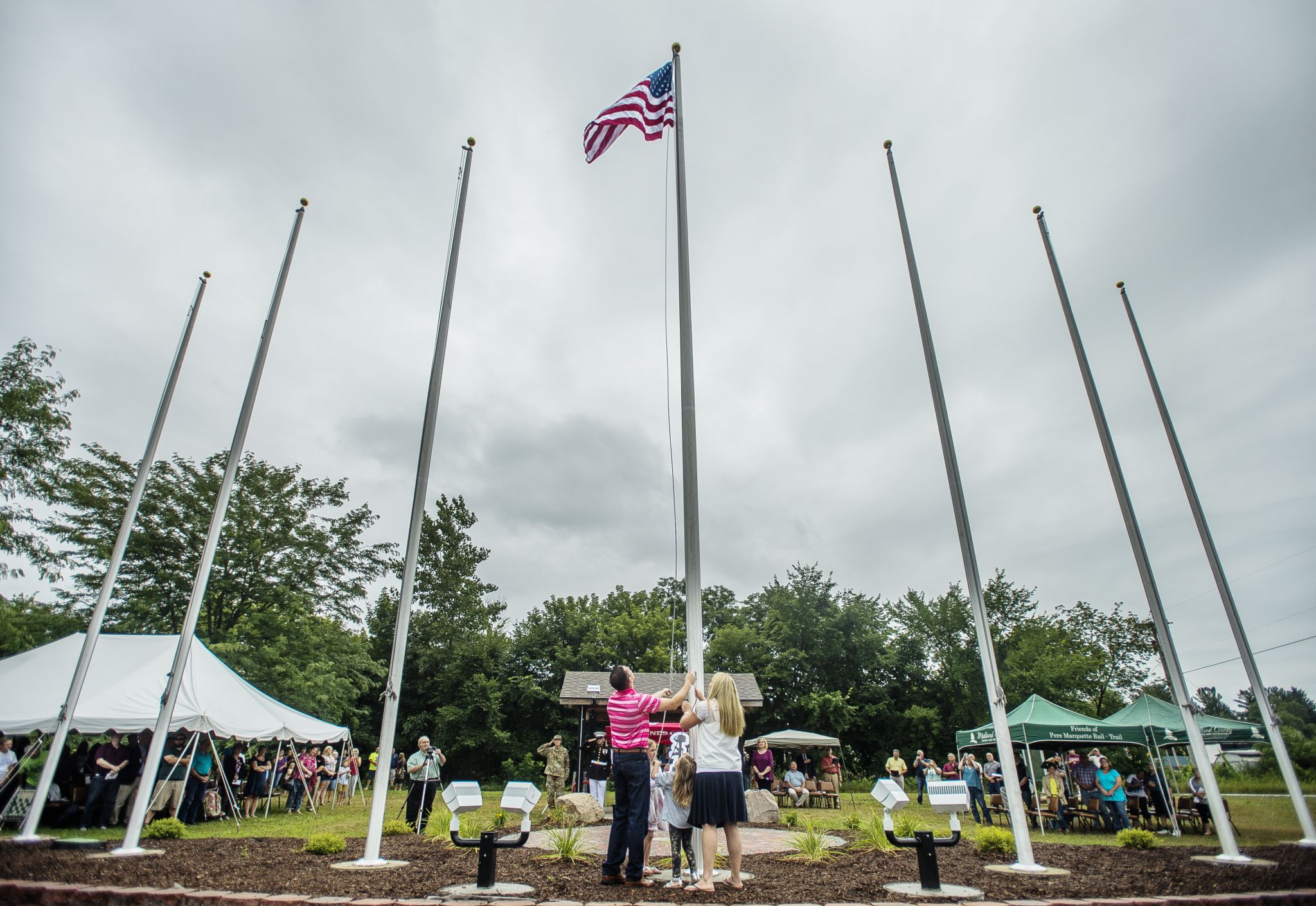 Sanford Flag Memorial dedication ceremony - July 21, 2018