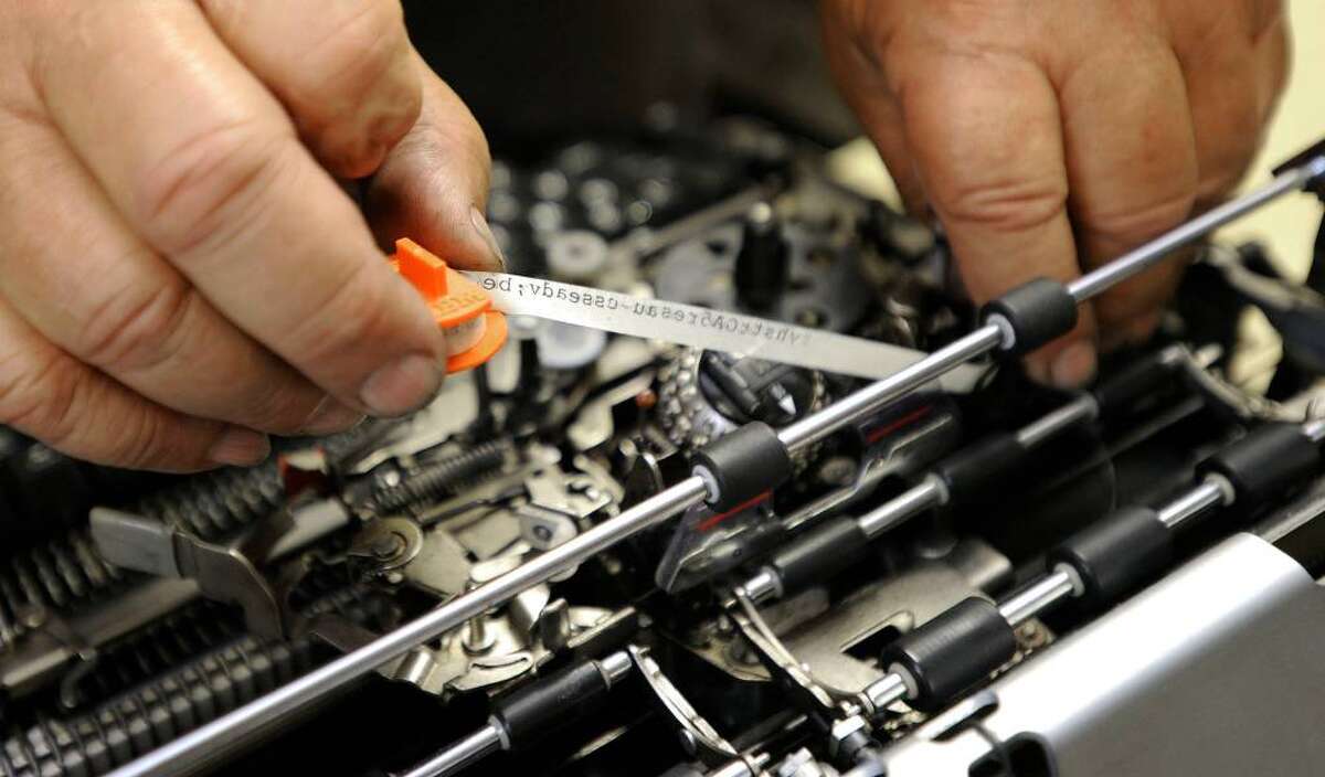 Typewriter repairman still keeping busy