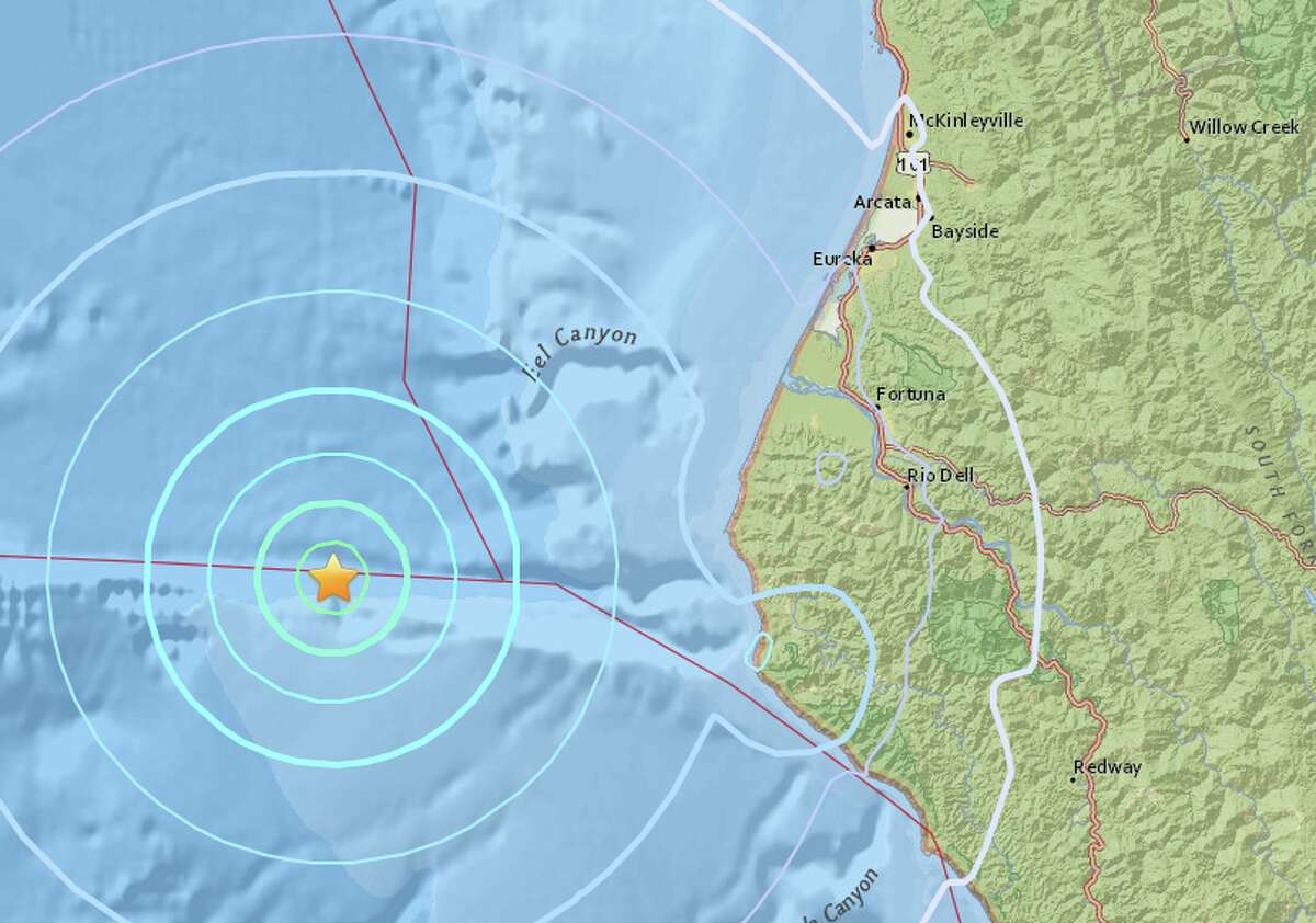 Magnitude 4.5 earthquake strikes near Petrolia, CA