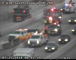 Crash on eastbound South Loop near 288 to cause delays