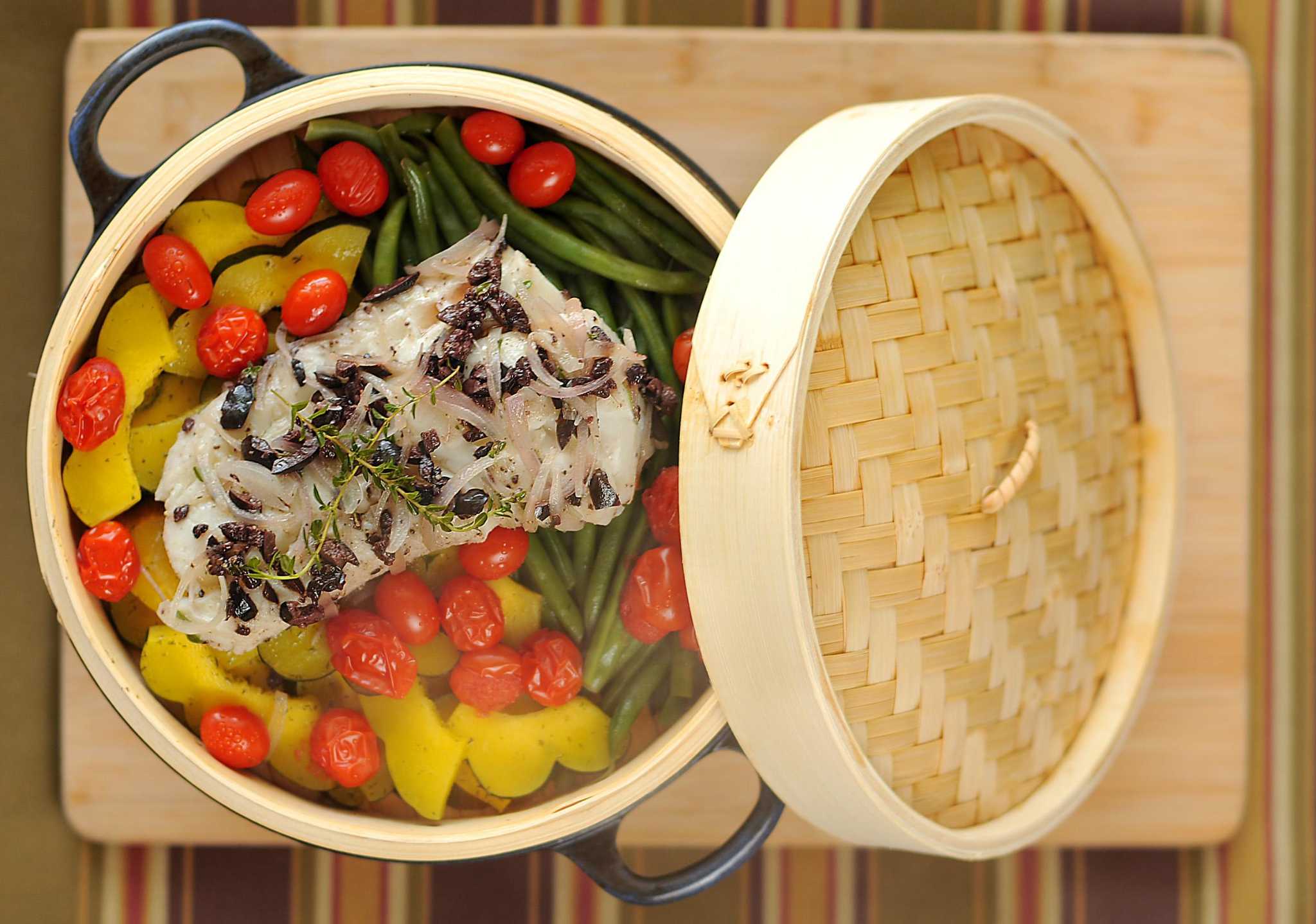 Recipe: Steamed Cod with Acorn Squash and Beans (Paperless Cod en ...