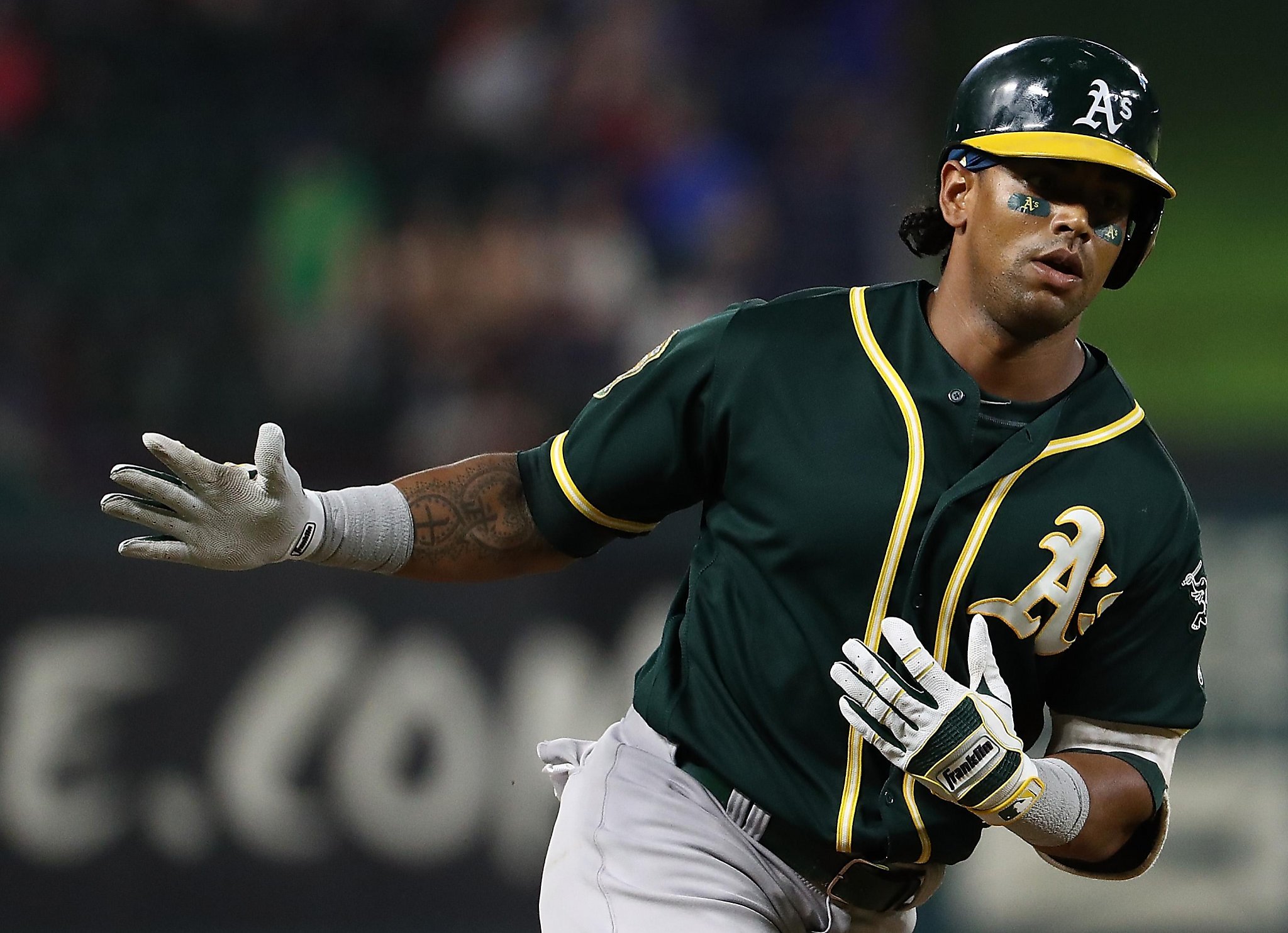 Another amazing comeback for A’s, Khris Davis’ homers top Texas